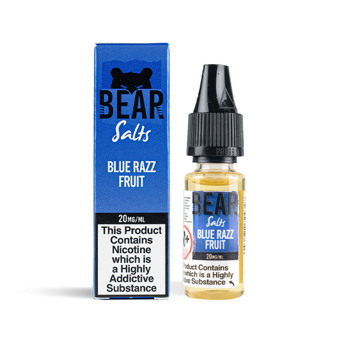 Bear Salts Blue Razz Fruit 10ml Nic Salt E-Liquid | UK ECIG STORE