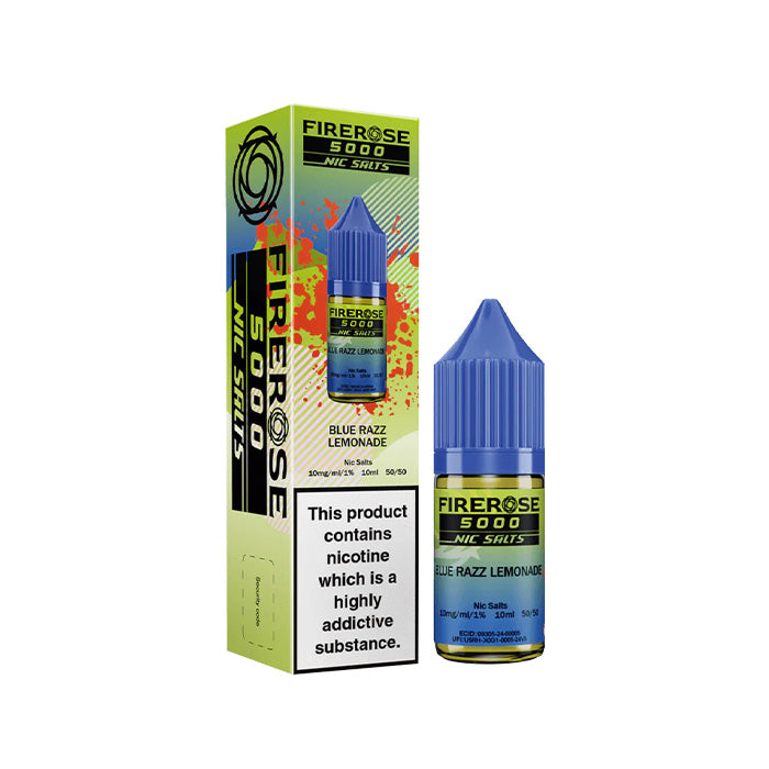 Blue Razz Lemonade 10ml Nic Salt E-Liquid by Firerose 5000 | From £2.99