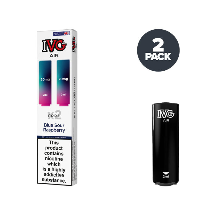 Blue Sour Raspberry IVG Air Pre-filled Pods | From £4.91
