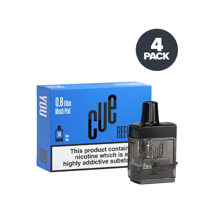 CUE Vapor Refillable Pods | Pack of 4