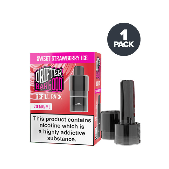 Sweet Strawberry Ice Drifter Bar 6000 Pre-filled Pods | From £5.39