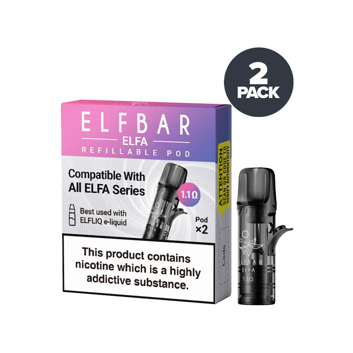 Elf Bar Elfa Refillable Replacement Pods | 1.1Ω Coil