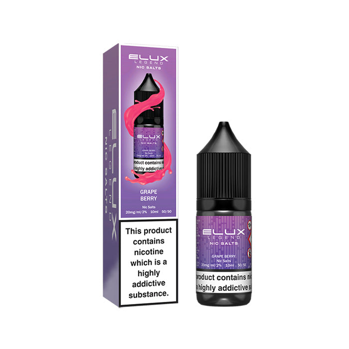 Elux Legend Grape Berry 10ml Nic Salt E-Liquid | UK Ecig Store