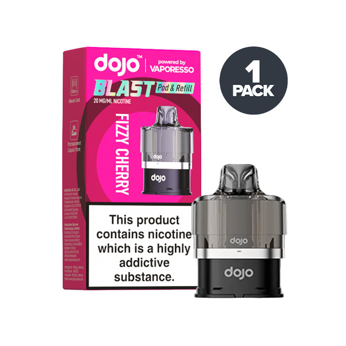 Fizzy Cherry Dojo Blast 6000 Pre-filled Pods by Vaporesso | Multi-buy ...