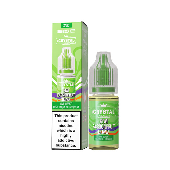SKE Crystal Kiwi Passionfruit Guava 10ml Nic Salt E-Liquid | UK Ecig Store