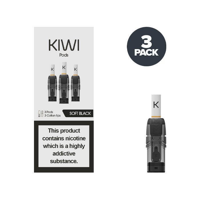 Kiwi Replacement Pods | Built-In 1.2Ω Mesh Coil | Pack of 3