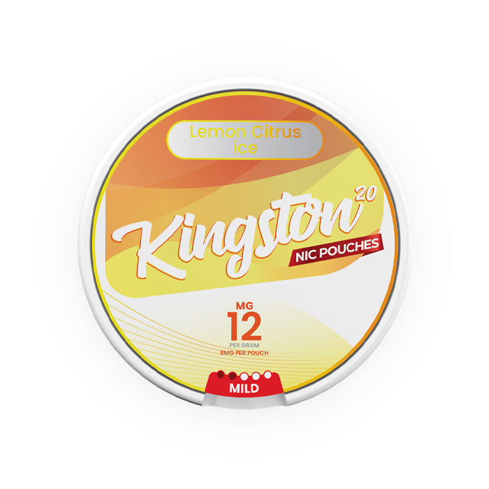 Lemon Citrus Ice Kingston Nicotine Pouches | Tubs of 20 Pouches | 4 ...