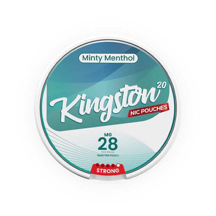 Minty Menthol Kingston Nicotine Pouches | Tubs of 20 Pouches | 4 ...