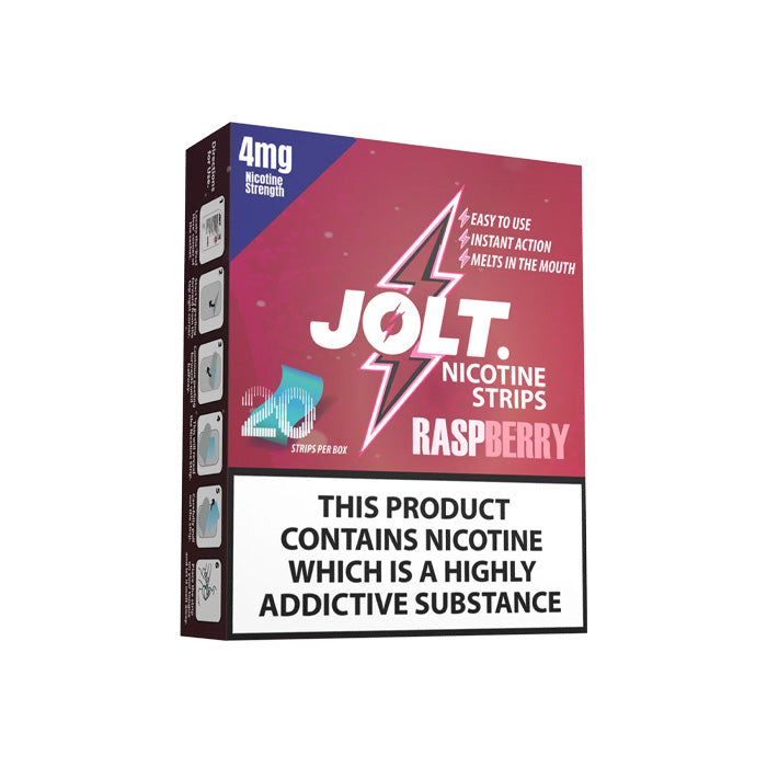 Raspberry Jolt Nicotine Strips | Dissolvable Nicotine Strips