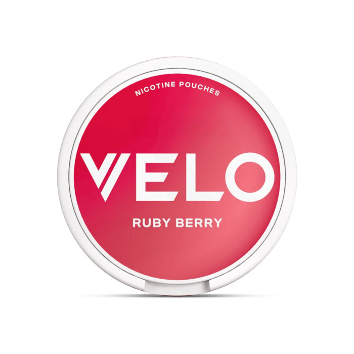 Ruby Berry Velo Slim Nicotine Pouches | 20 Pouches per Tub