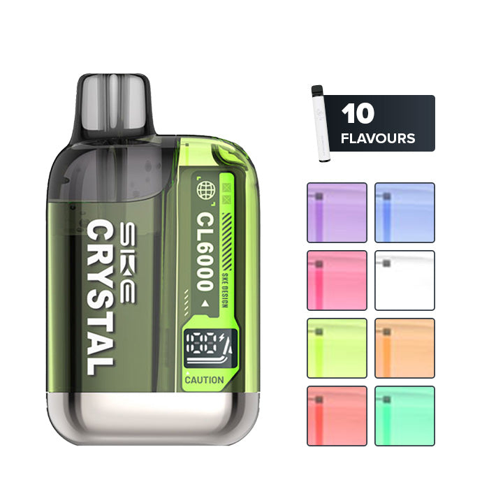 SKE Crystal CL6000 Starter Vape Kit | 6000 Puffs | 2+10ml