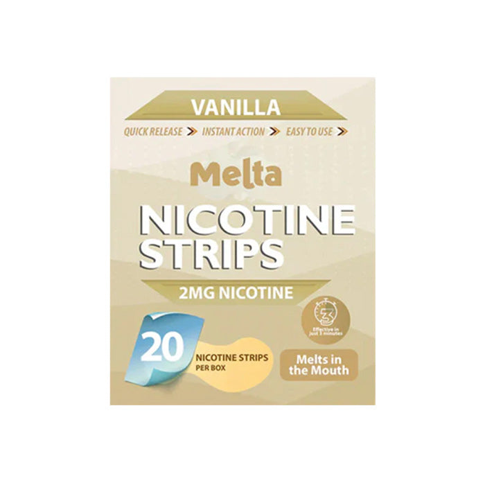 Vanilla Melta Nicotine Strips | Dissolvable Nicotine Sheets