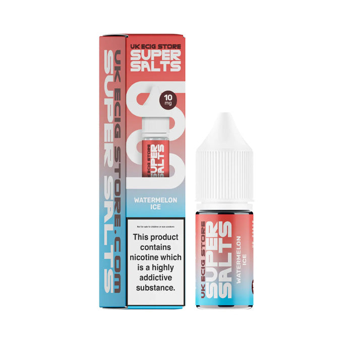 Watermelon Ice Nic Salt E-Liquid by Super Salts | UK ECIG STORE