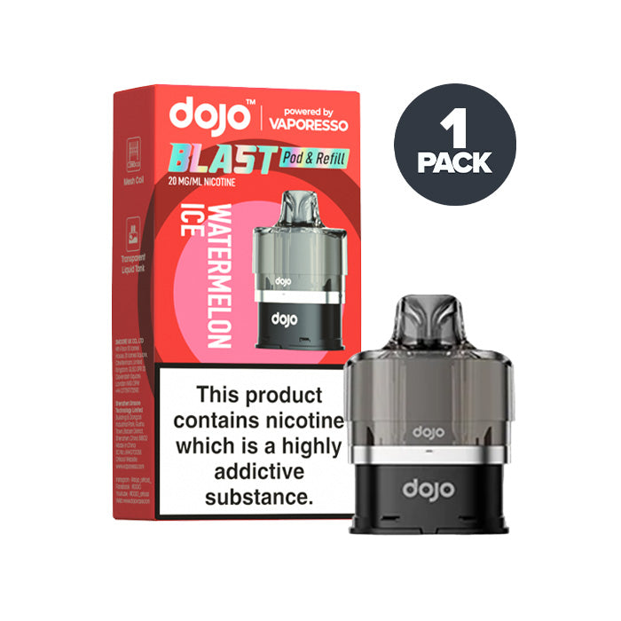 Watermelon Ice Dojo Blast 6000 Pre-filled Pods by Vaporesso | Multi-buy ...