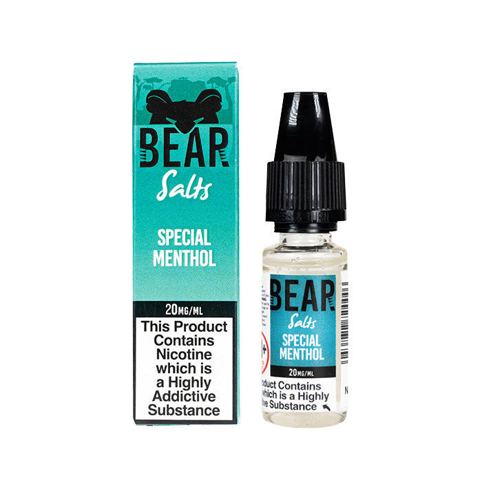 Bear Salts Special Menthol 10ml Nic Salt E-Liquid | UK ECIG STORE