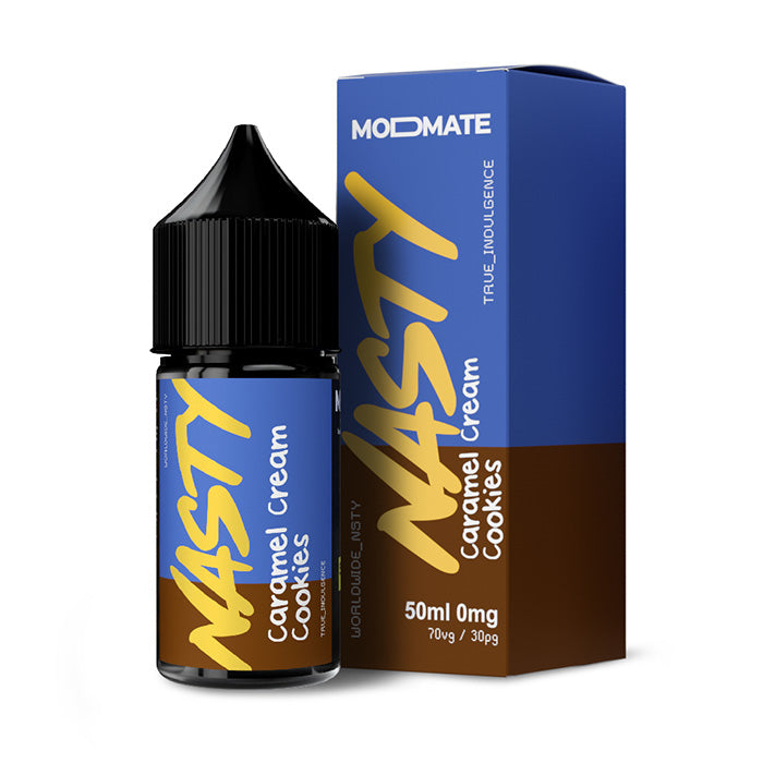 Nasty Juice ModMate Caramel Cream Cookies 50ml Shortfill E-Liquid | UK ...