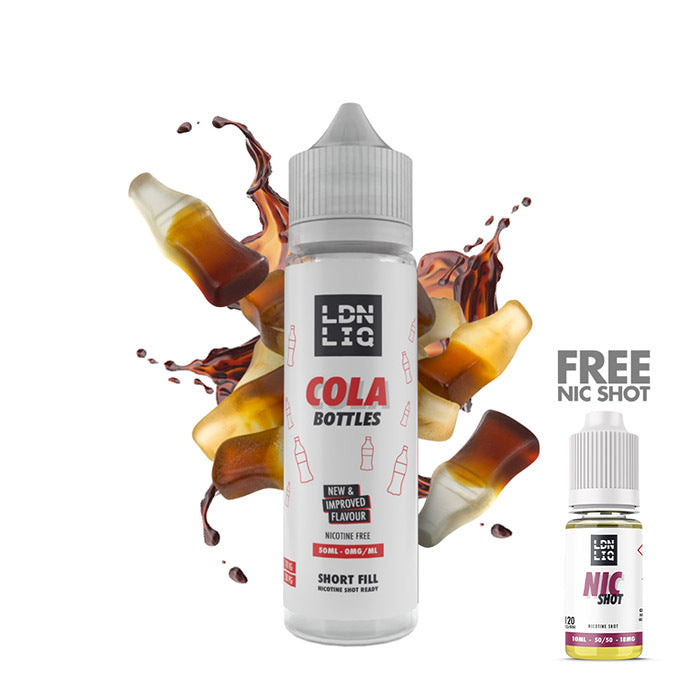 LDN LIQ Cola Bottles 50ml Short Fill E-Liquid | UK ECIG STORE
