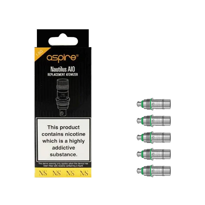 Aspire Nautilus AIO Replacement Coils | 5 Pack | UK ECIG STORE