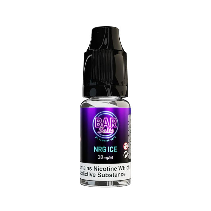 Bar Salts NRG Ice 10ml Nic Salt E-Liquid | UK ECIG STORE