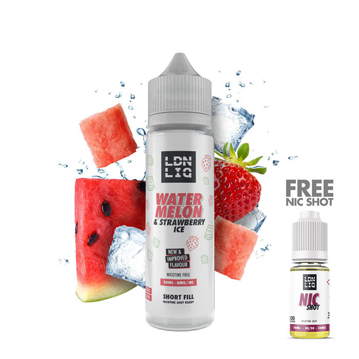 LDN LIQ Strawberry & Watermelon Ice 50ml E-Liquid | UK ECIG STORE