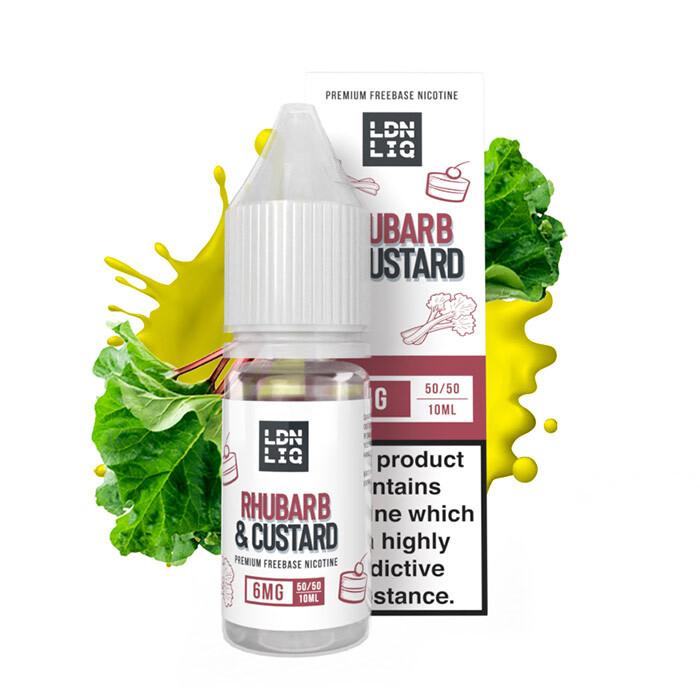 LDN LIQ Rhubarb and Custard | 10ml E-Liquid | Premium Starter E-liquids